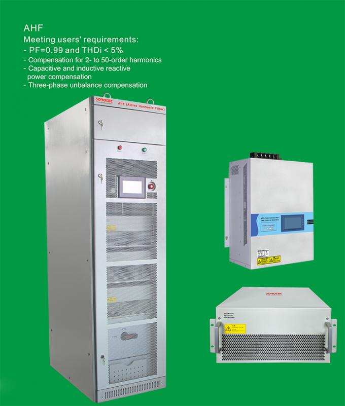 400V 50 / 60Hz APF Active Harmonic Filter 3P3L , 3P4L Power Grid Structure